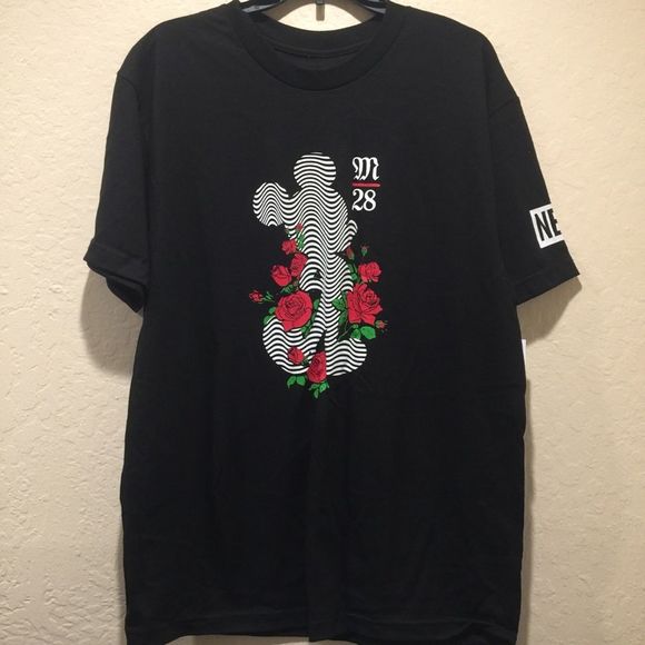 Neff | Shirts | Neff X Disney Mickey Mouse Roses Collab Shirt Nwt ...